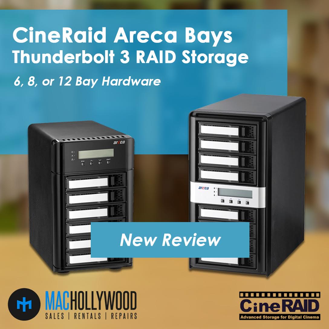 Areca Thunderbolt 3 – 6, 8, 12 Bay RAID Hardware – MacHollywood | Your ...